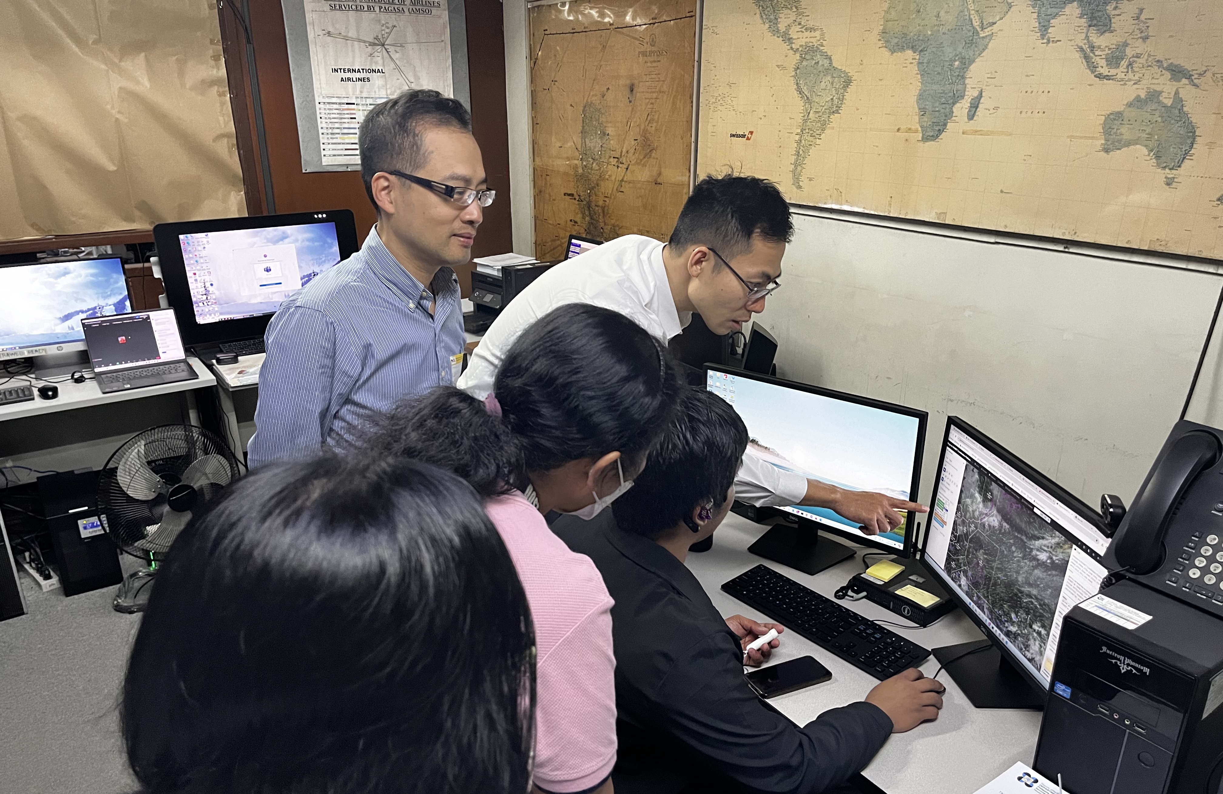Observatory’s colleagues provided meteorological training in the ...