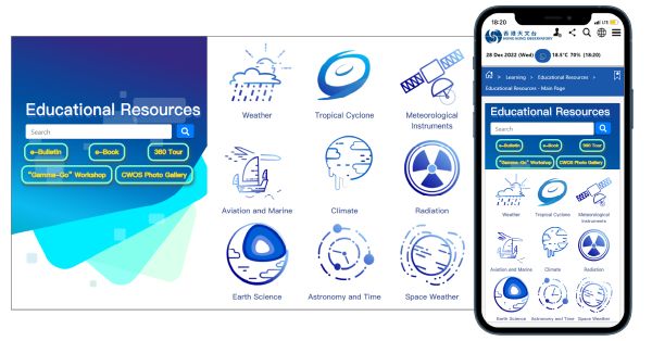 A facelift of the Educational Resources Website｜Hong Kong Observatory ...