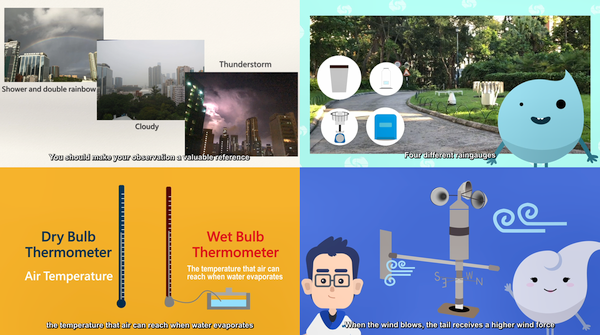 The Observatory launches more English videos of the weather observation ...